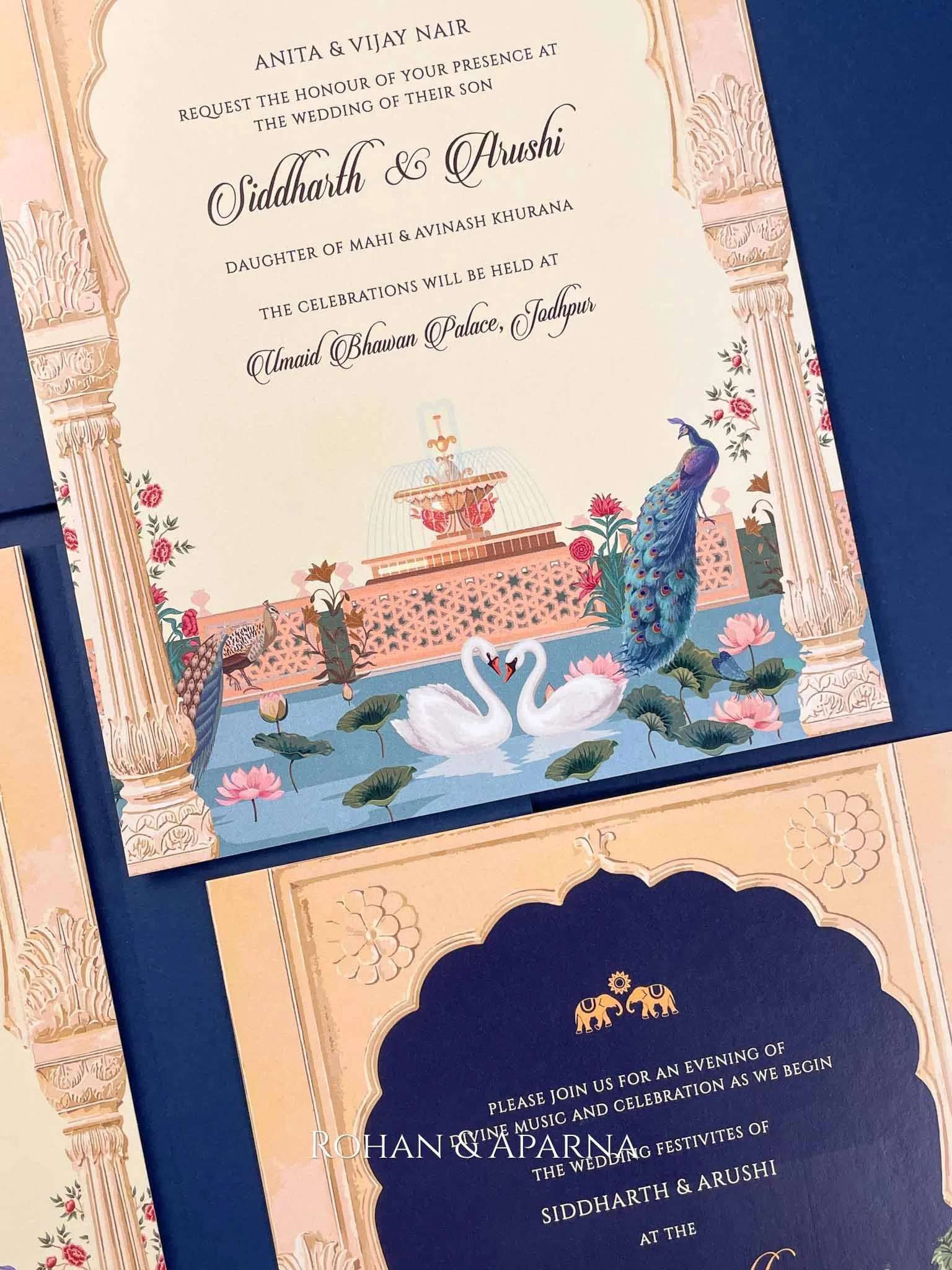 Elegant Indian Wedding Invitations 2026 by Rohan & Aparna