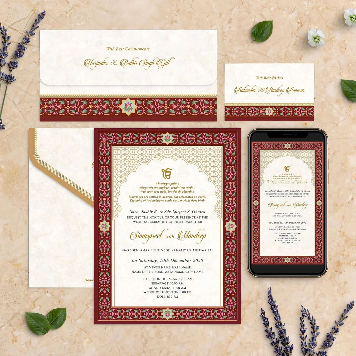 Baraat Wedding Card