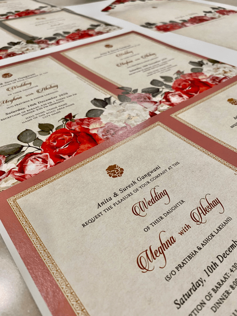 Luxury Indian Wedding Invitations by Rohan and Aparna