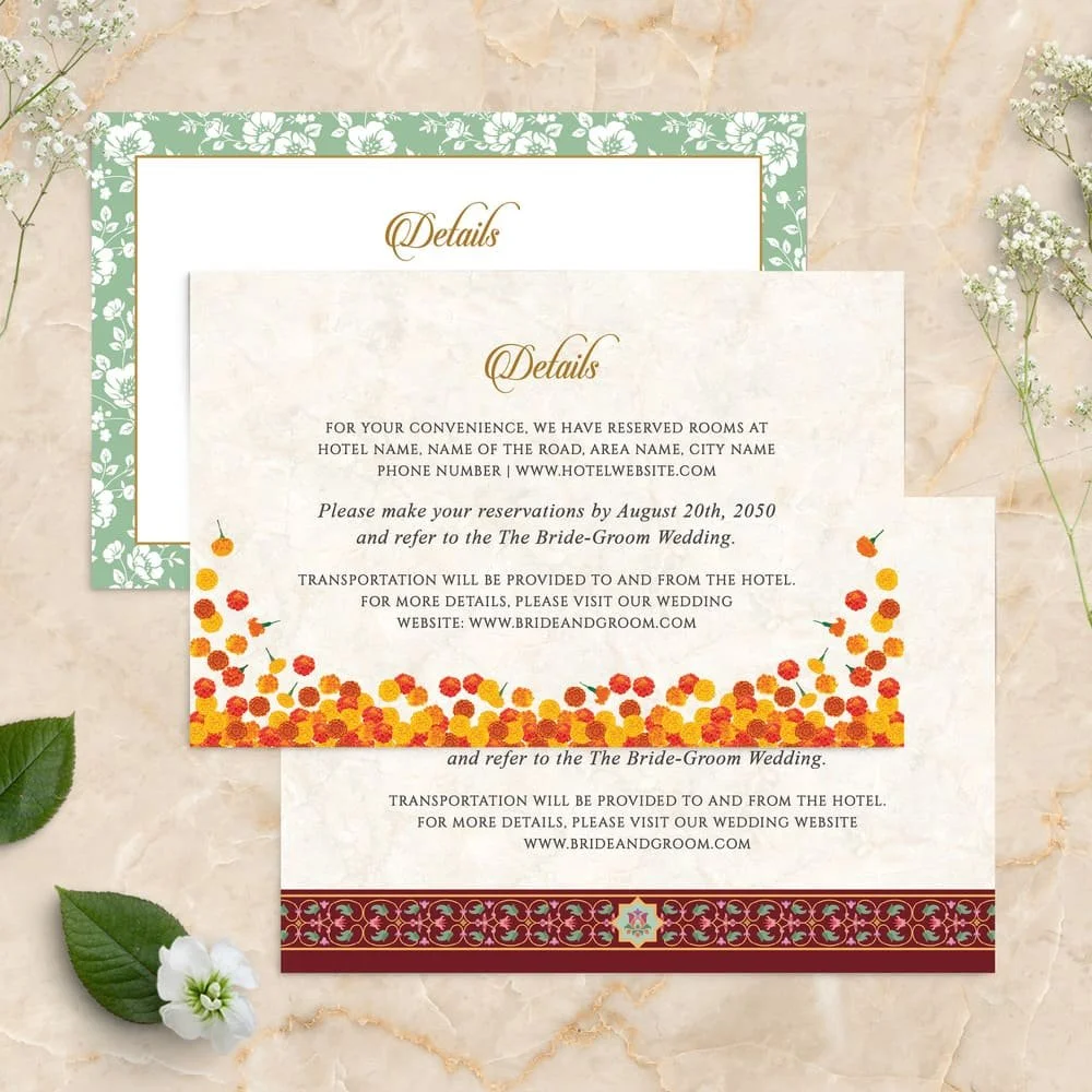 Details Cards | Rohan & Aparna