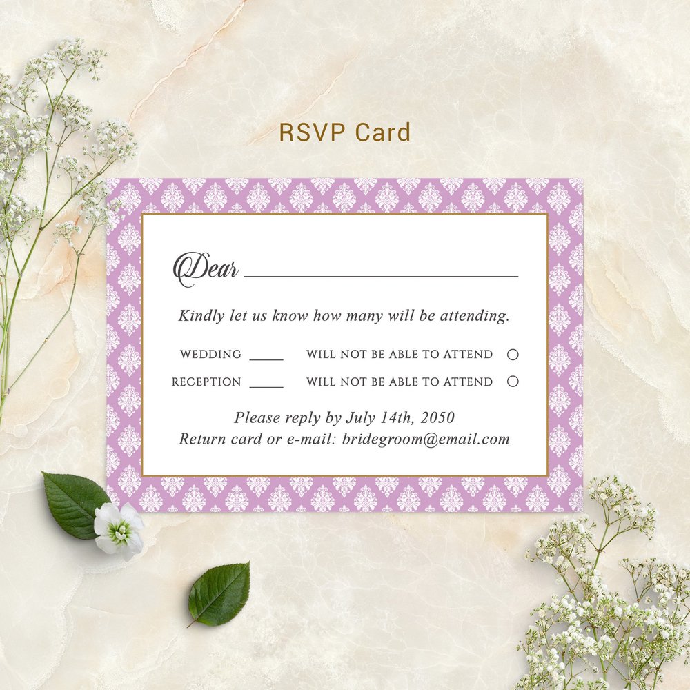 RSVP Cards | Rohan & Aparna