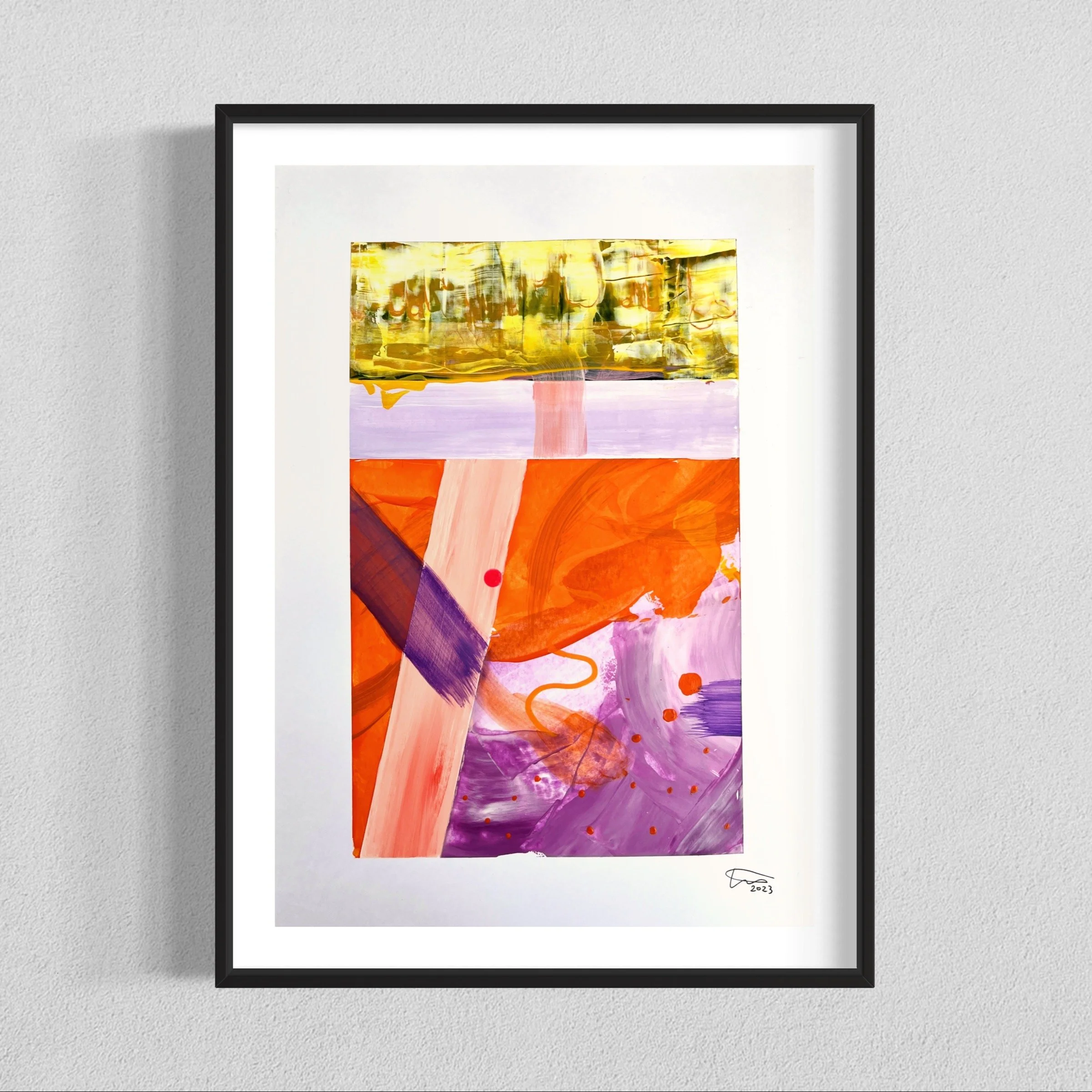 Poly Amor No. 1 - Original, A4 | Lily Okamoto | Contemporary Abstract ...