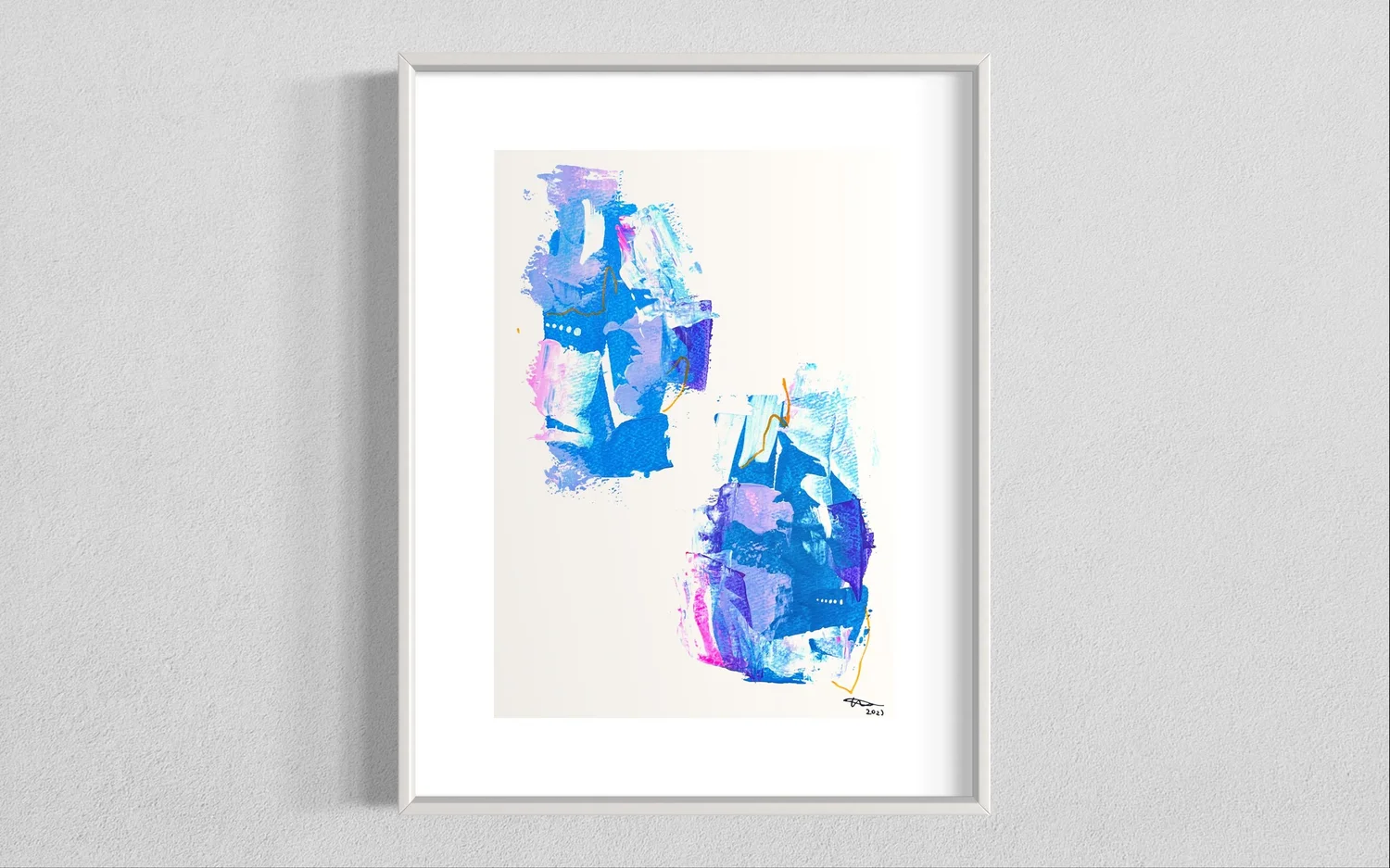 Poly Amor No. 1 - Original, A4 | Lily Okamoto | Contemporary Abstract ...