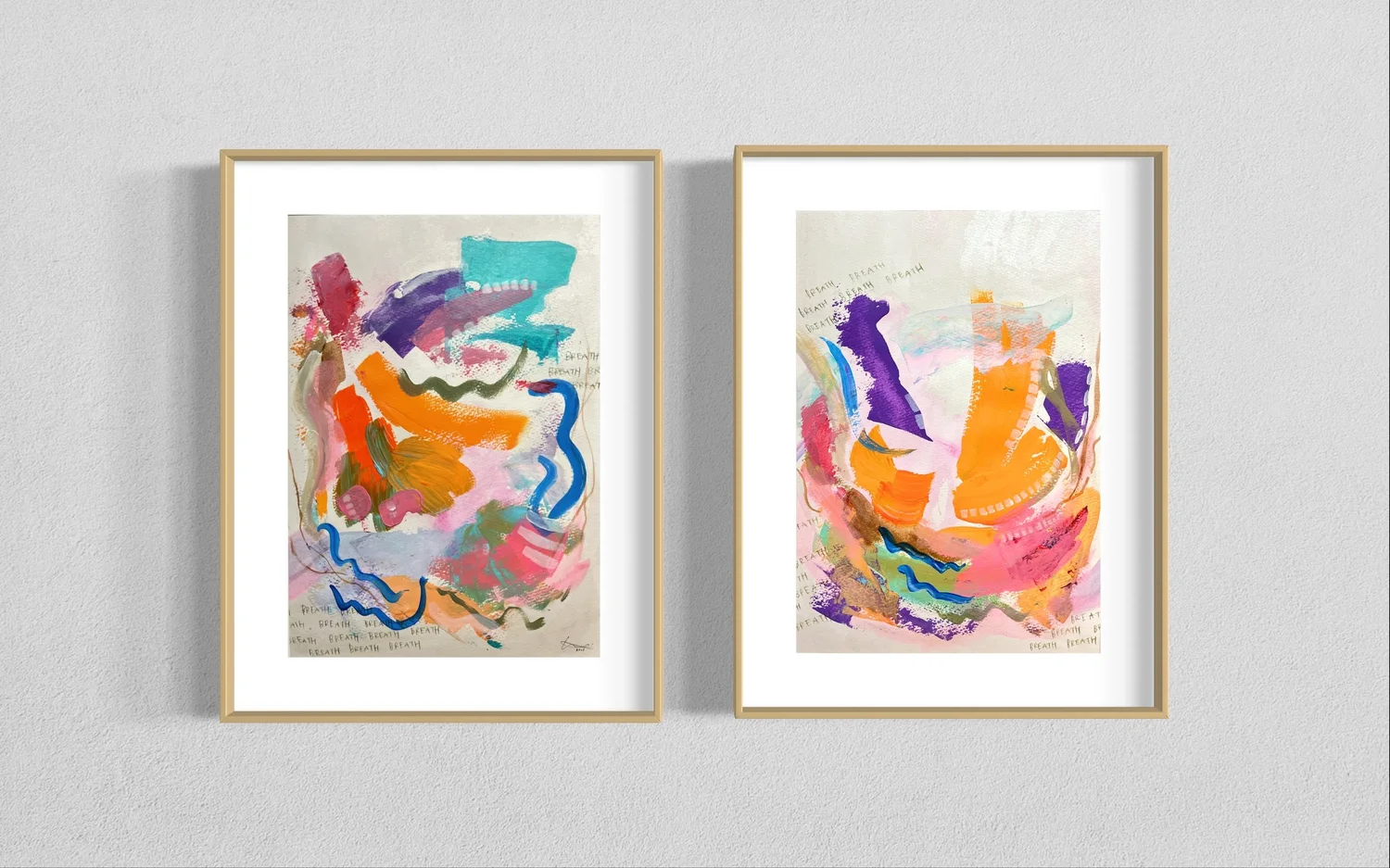 Poly Amor No. 1 - Original, A4 | Lily Okamoto | Contemporary Abstract ...