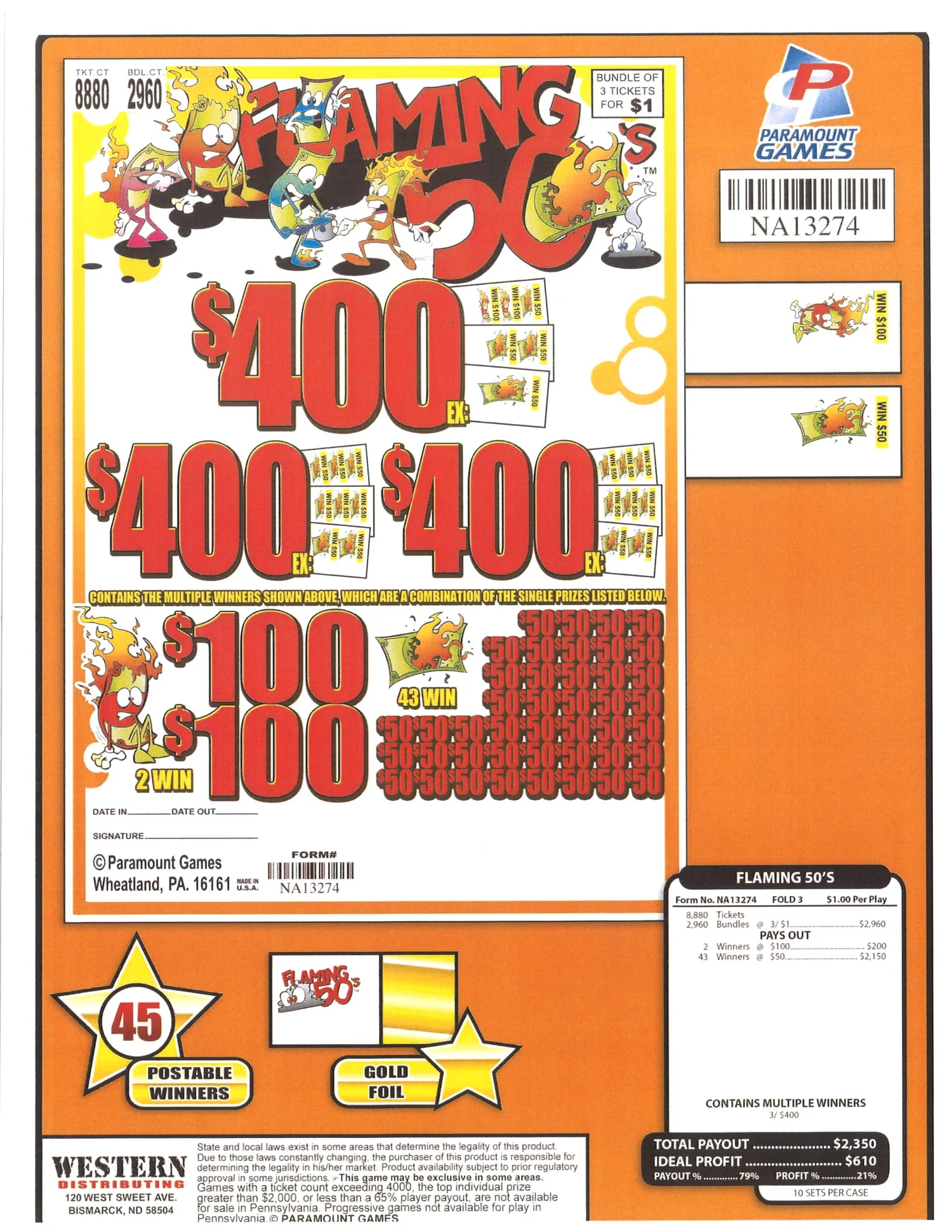 Jar Tickets - $1 — Western Distributing