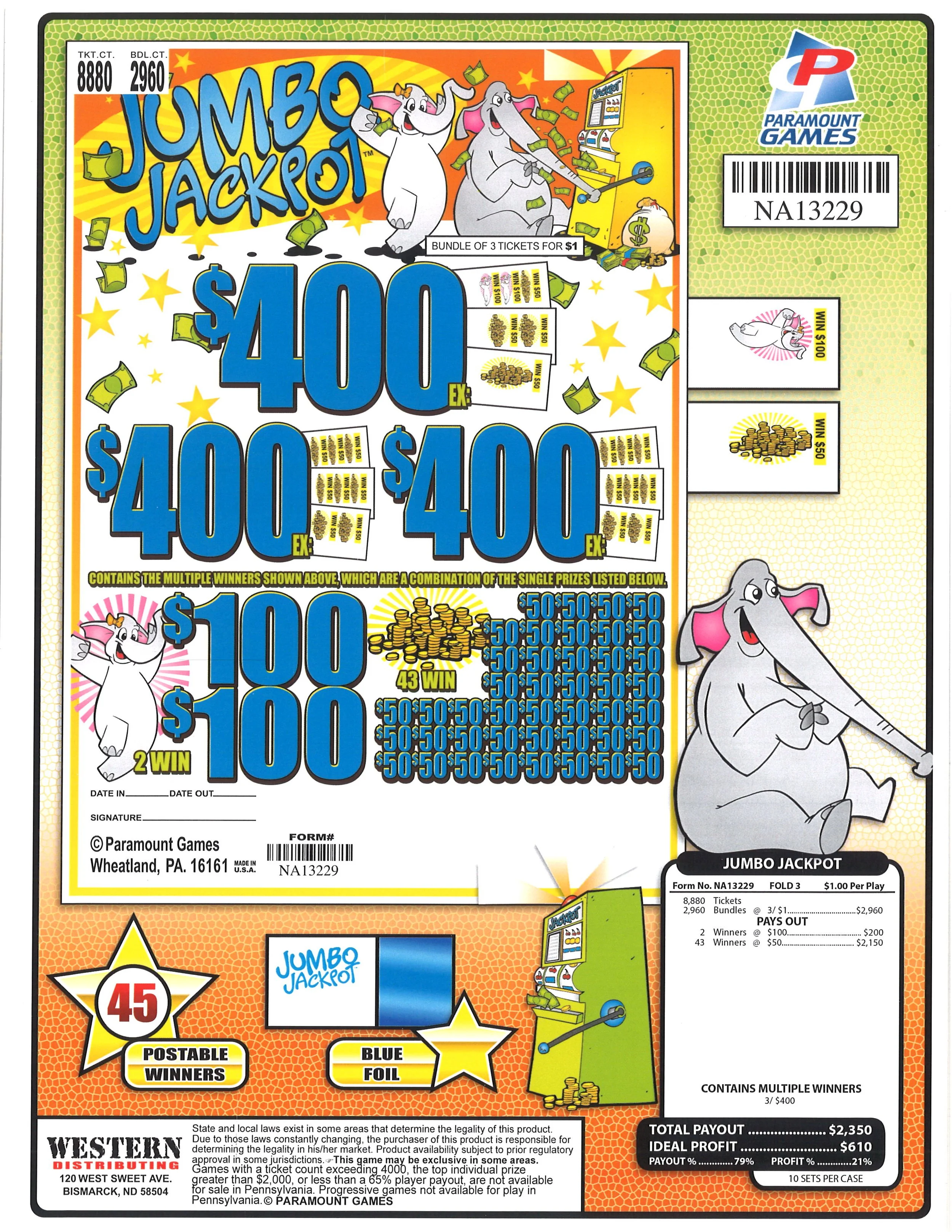 Jar Tickets - $1 — Western Distributing