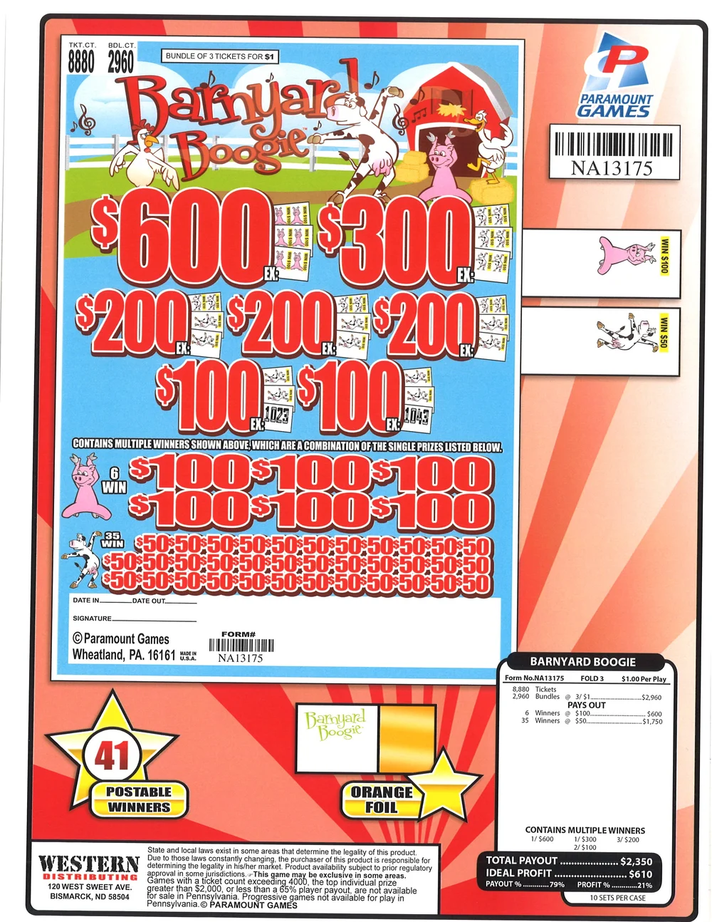 Jar Tickets - $1 — Western Distributing