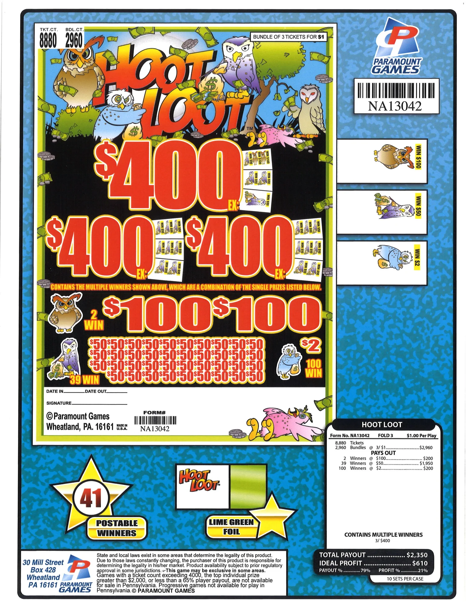 Jar Tickets - $1 — Western Distributing
