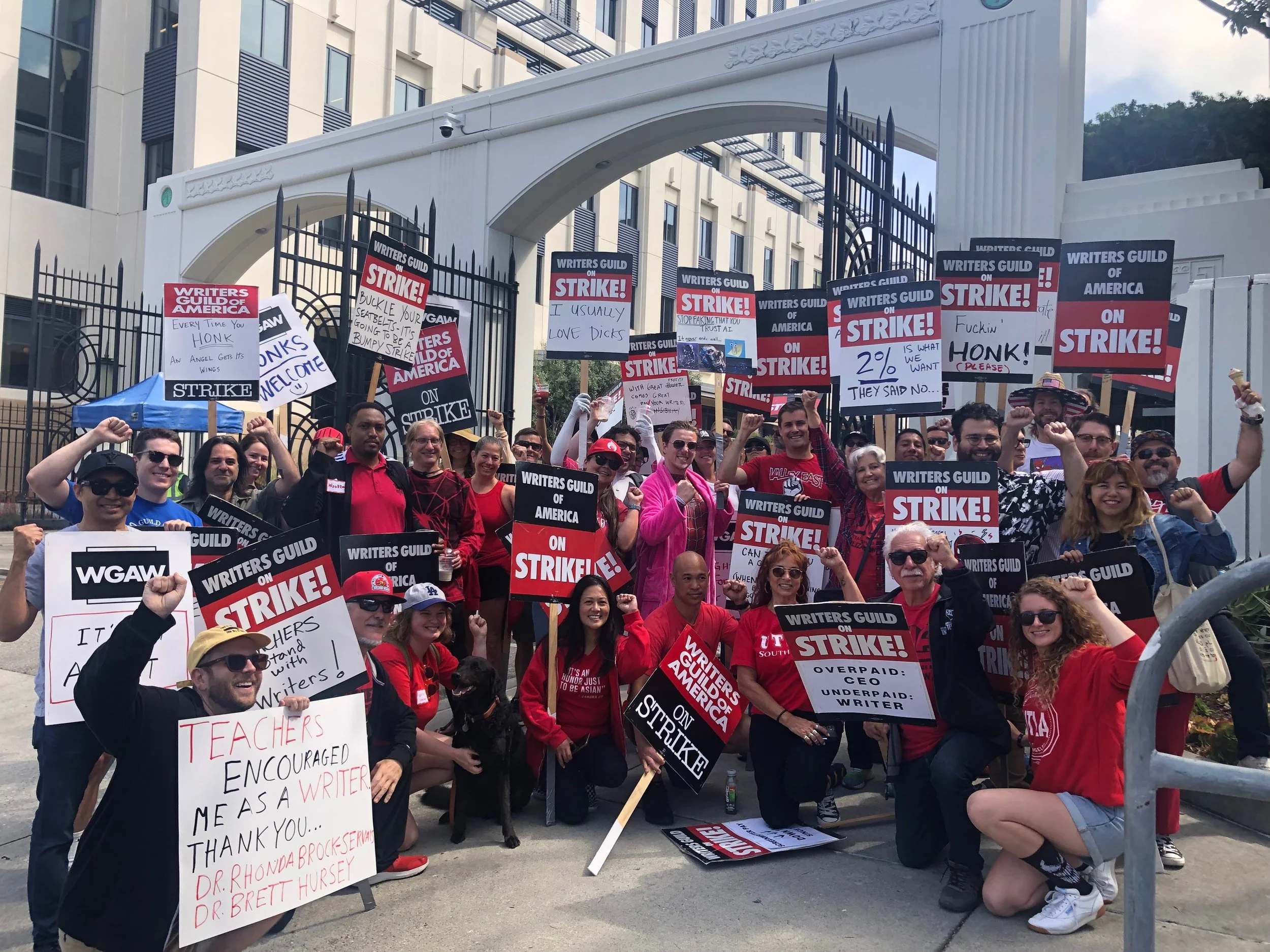 WGA/UTLA Picket — California DSA