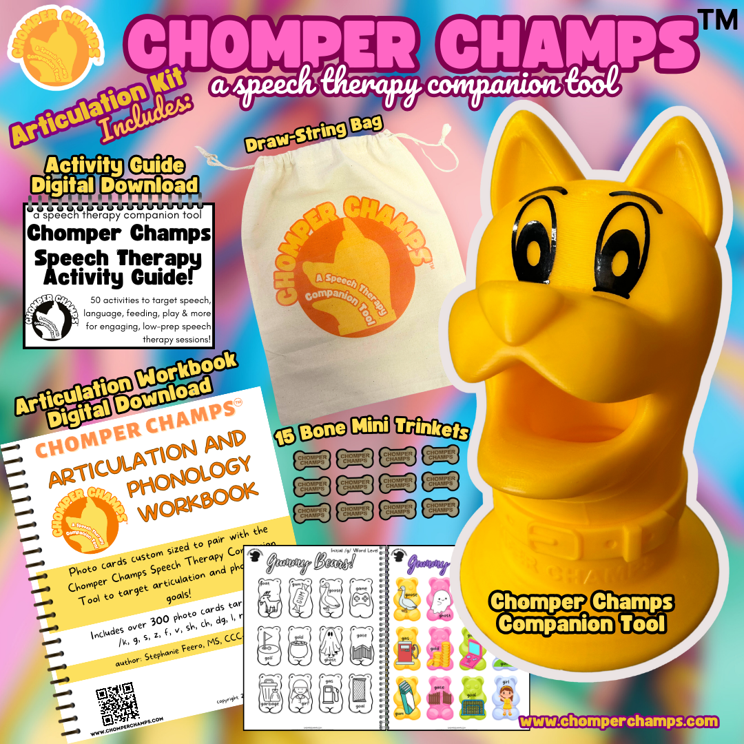 Chomper Champs A Speech Therapy Companion Tool — CHOMPER CHAMPS