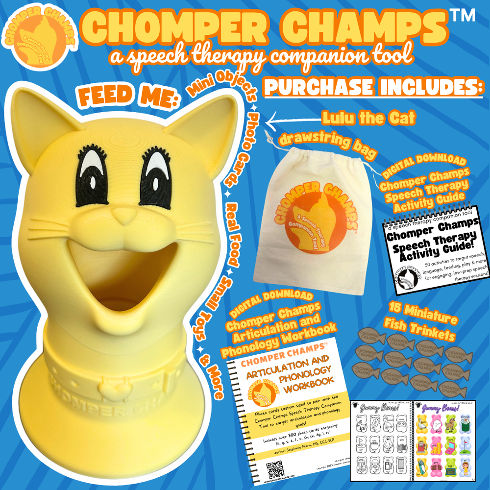 Chomper Champs A Speech Therapy Companion Tool — CHOMPER CHAMPS