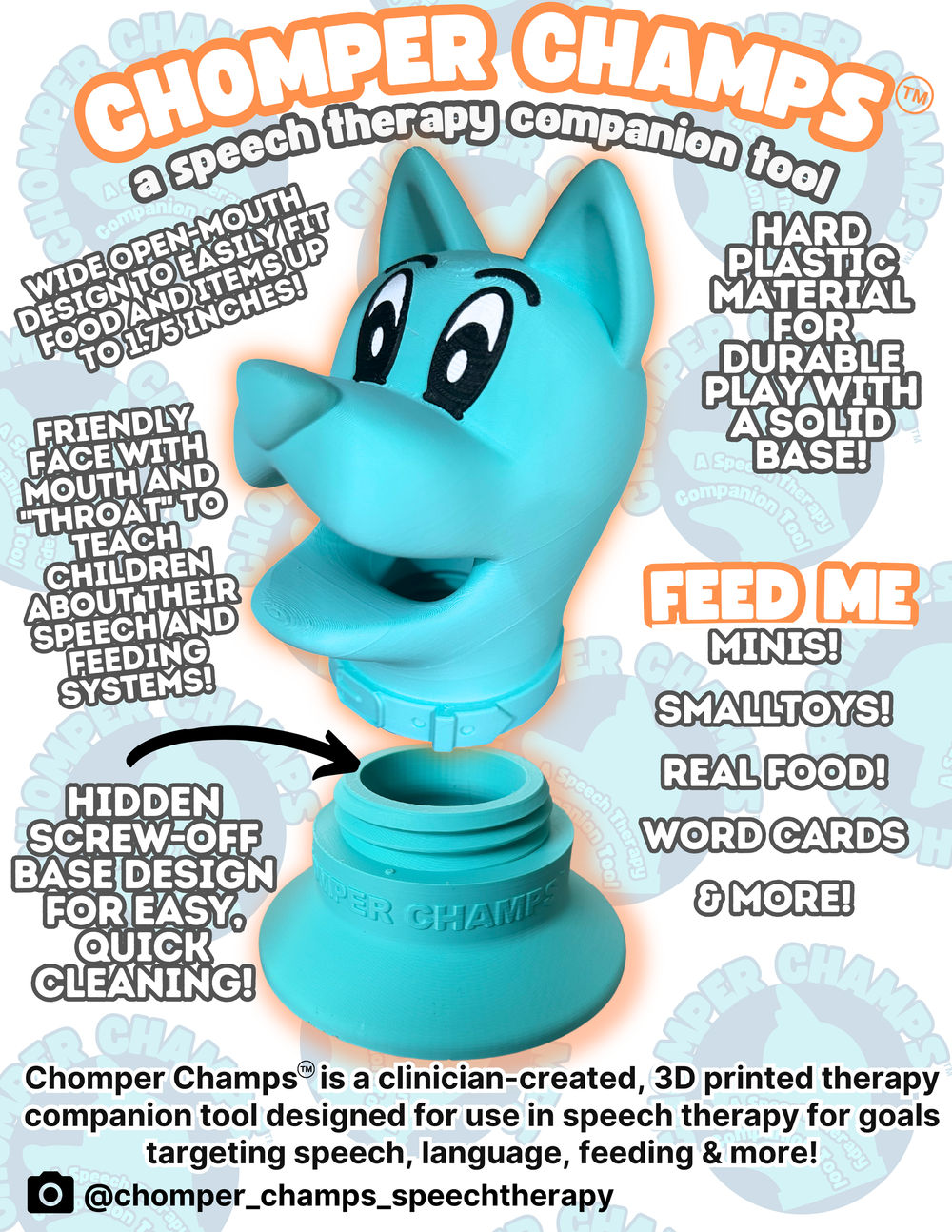 Chomper Champs - Fun Based Speech Therapy Tools and Kits For Pediatric SLPs