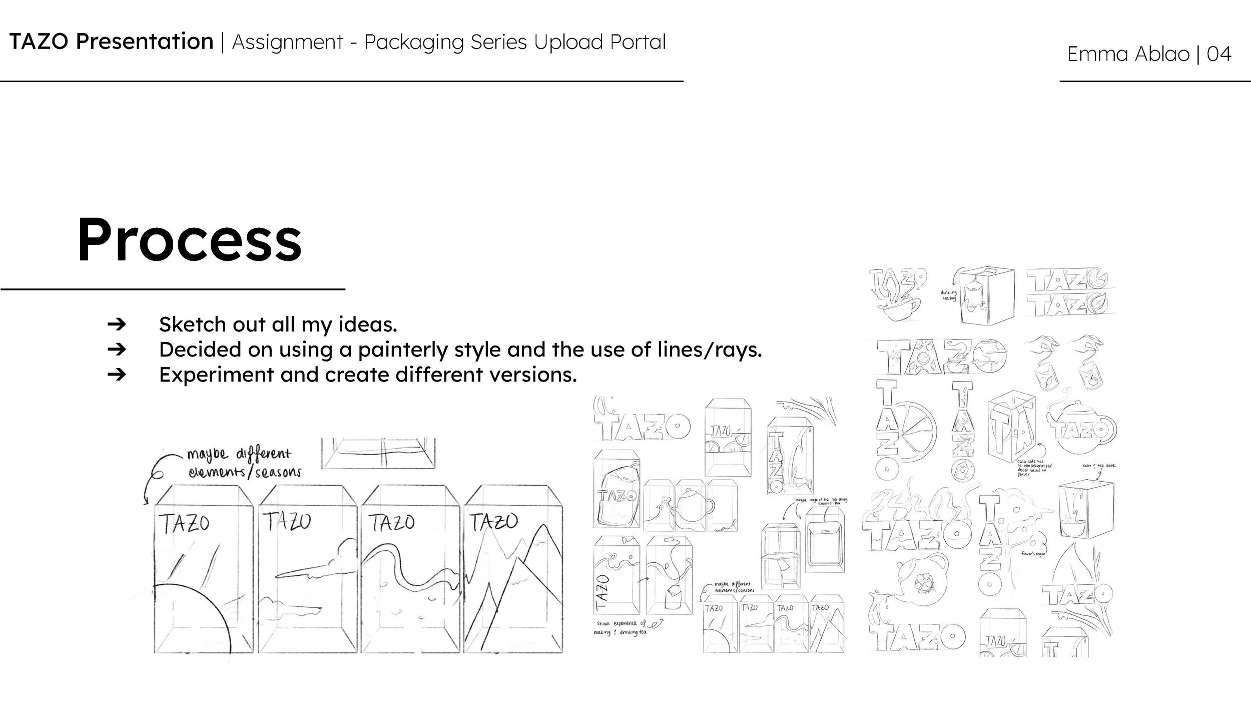 TAZO Tea Packaging Series — Emma Ablao's Portfolio