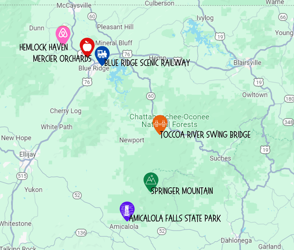 Spring Break in Blue Ridge, Georgia — Casa de Casey