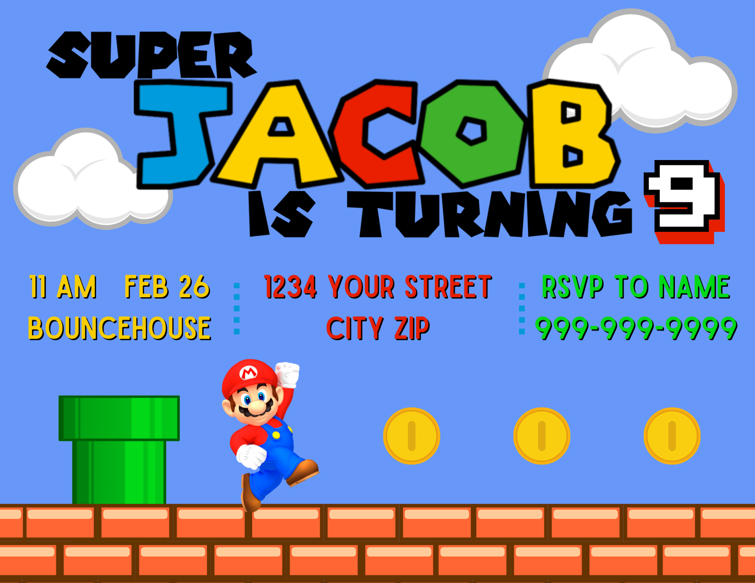 Super Mario Birthday Party — Casa de Casey