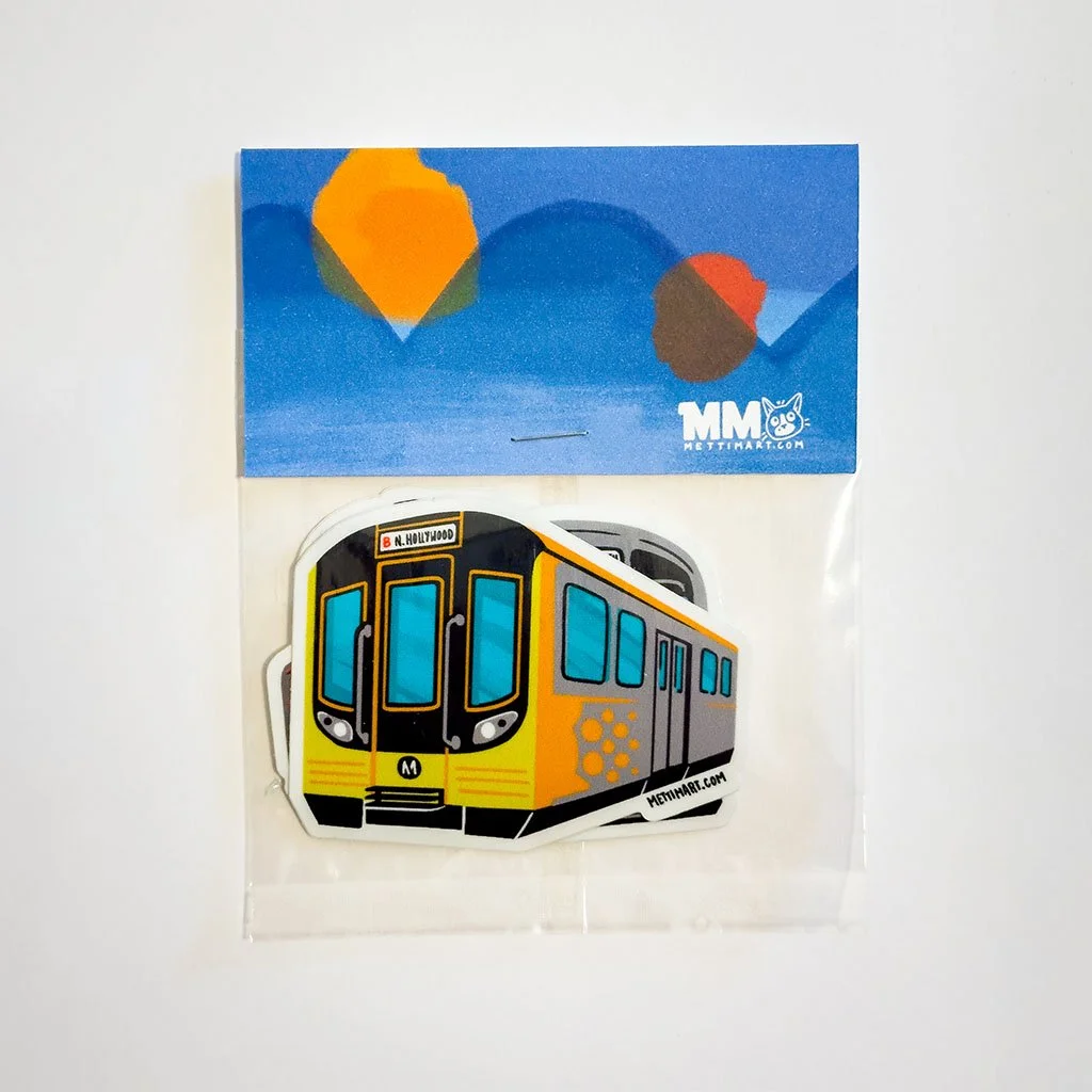 LA Metro Bus Sticker Pack — Metti Mart | Transit Art by Greg Ghielmetti