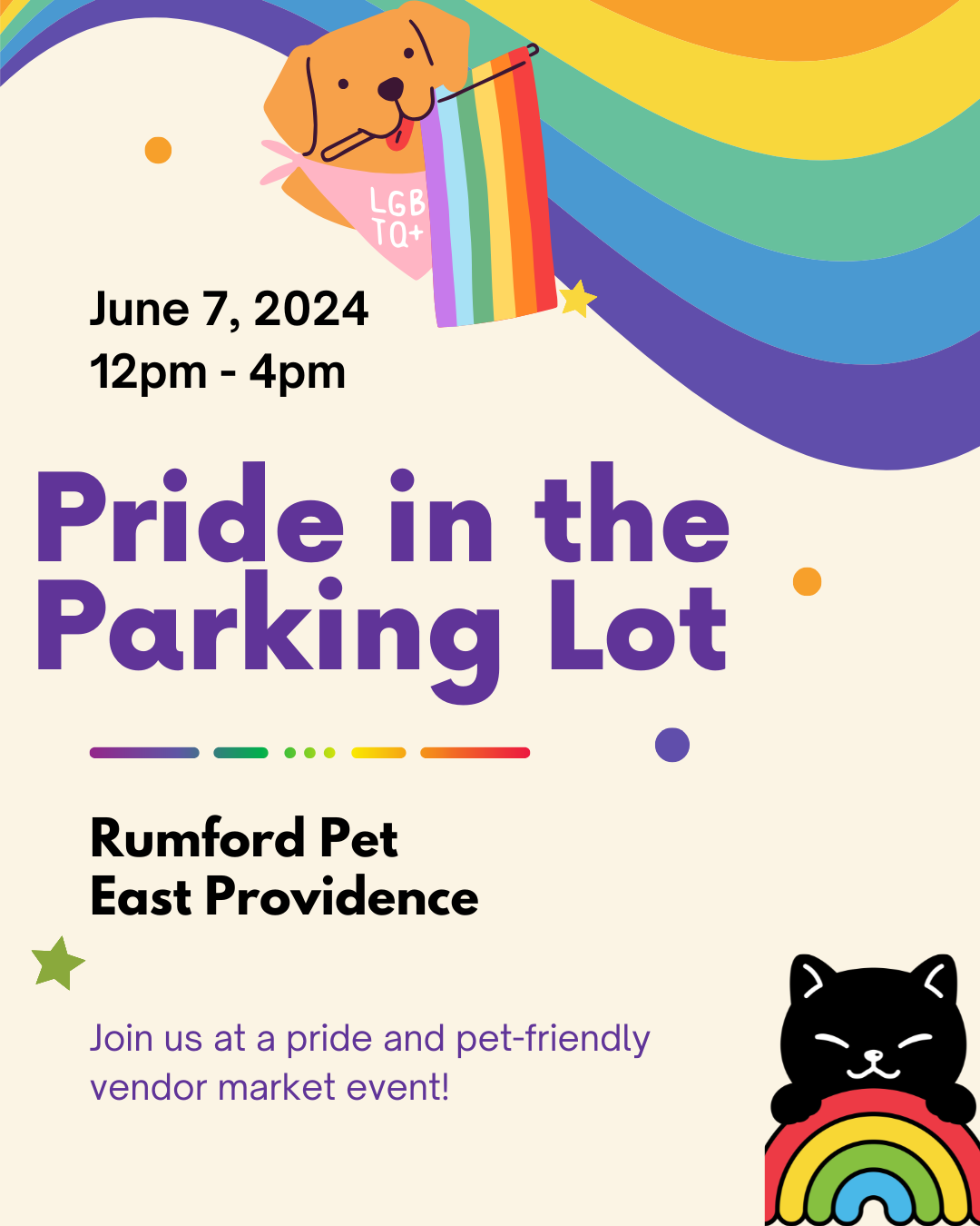 Rumford Pet Express Pride in the Parking Lot — Rhode Island Pet Network