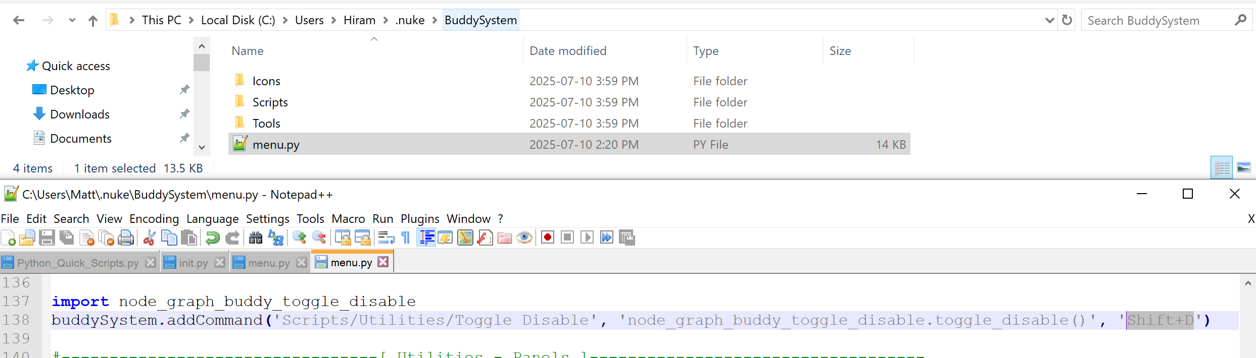 Nuke Compositing Tools, Buddy System — HIRAM GIFFORD | Nuke Compositing, tools, tips and tricks