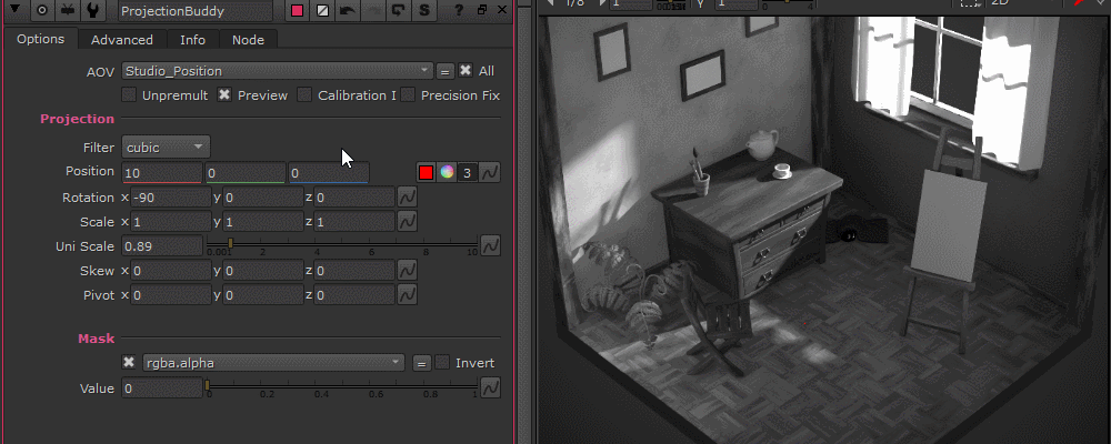 ProjectionBuddy — HIRAM GIFFORD | Nuke Compositing, tools, tips and tricks