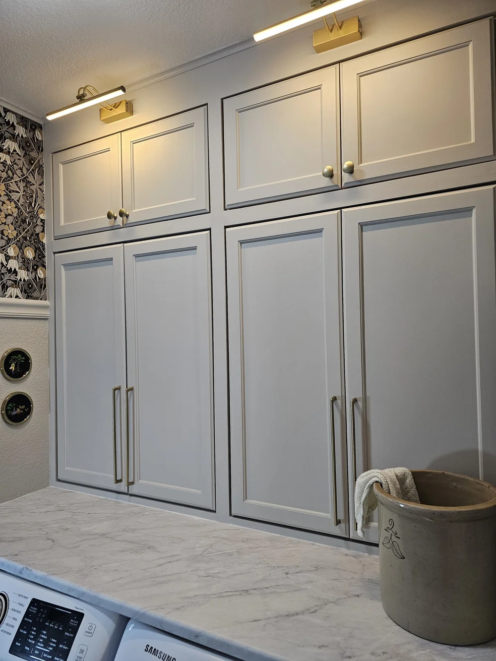 B&A: Elevated Laundry Room with a Stock Cabinet Plot Twist — ONE ROOM ...