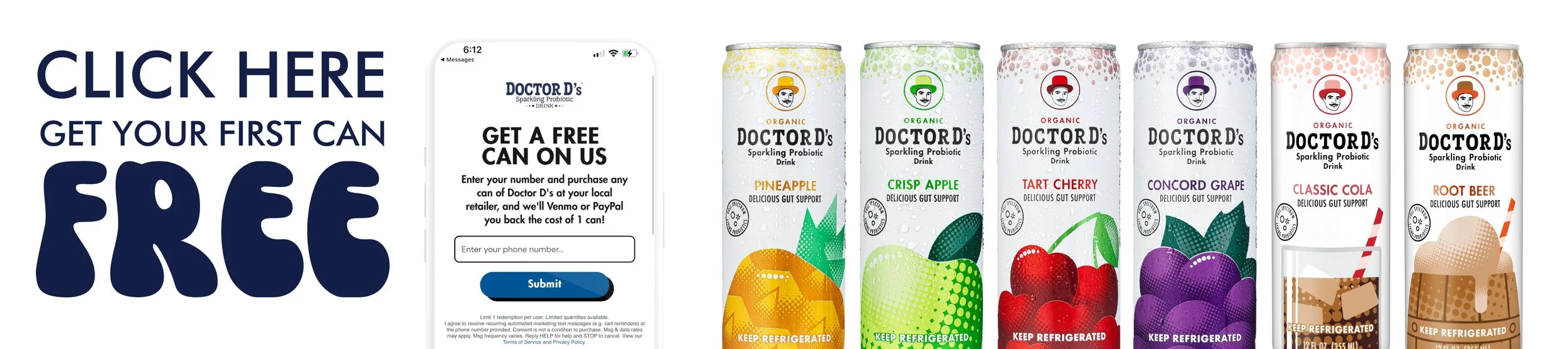 Doctor D's Sparkling Probiotic Drink