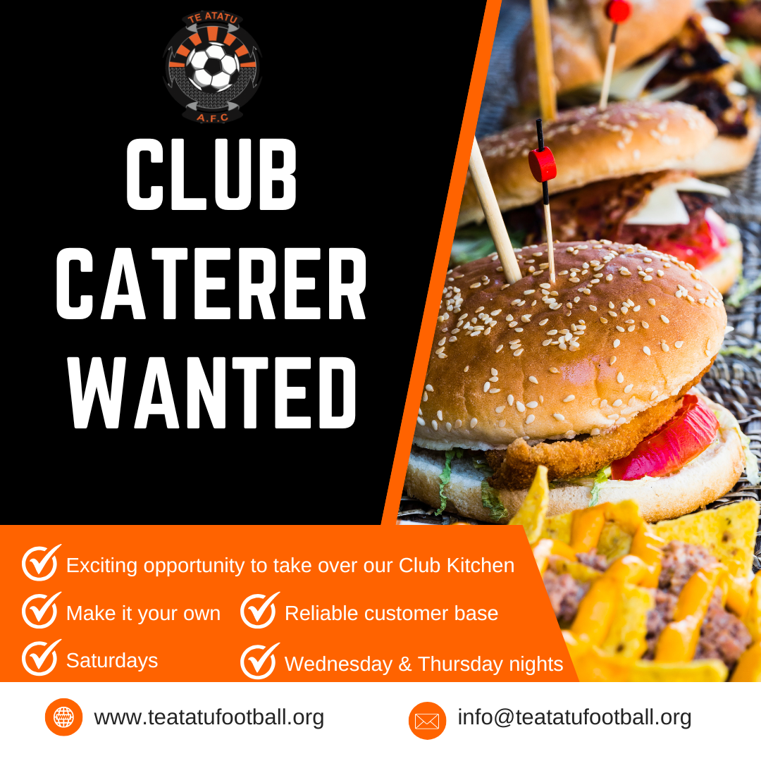 Wanted! Club Caterers — Te Atatu AFC