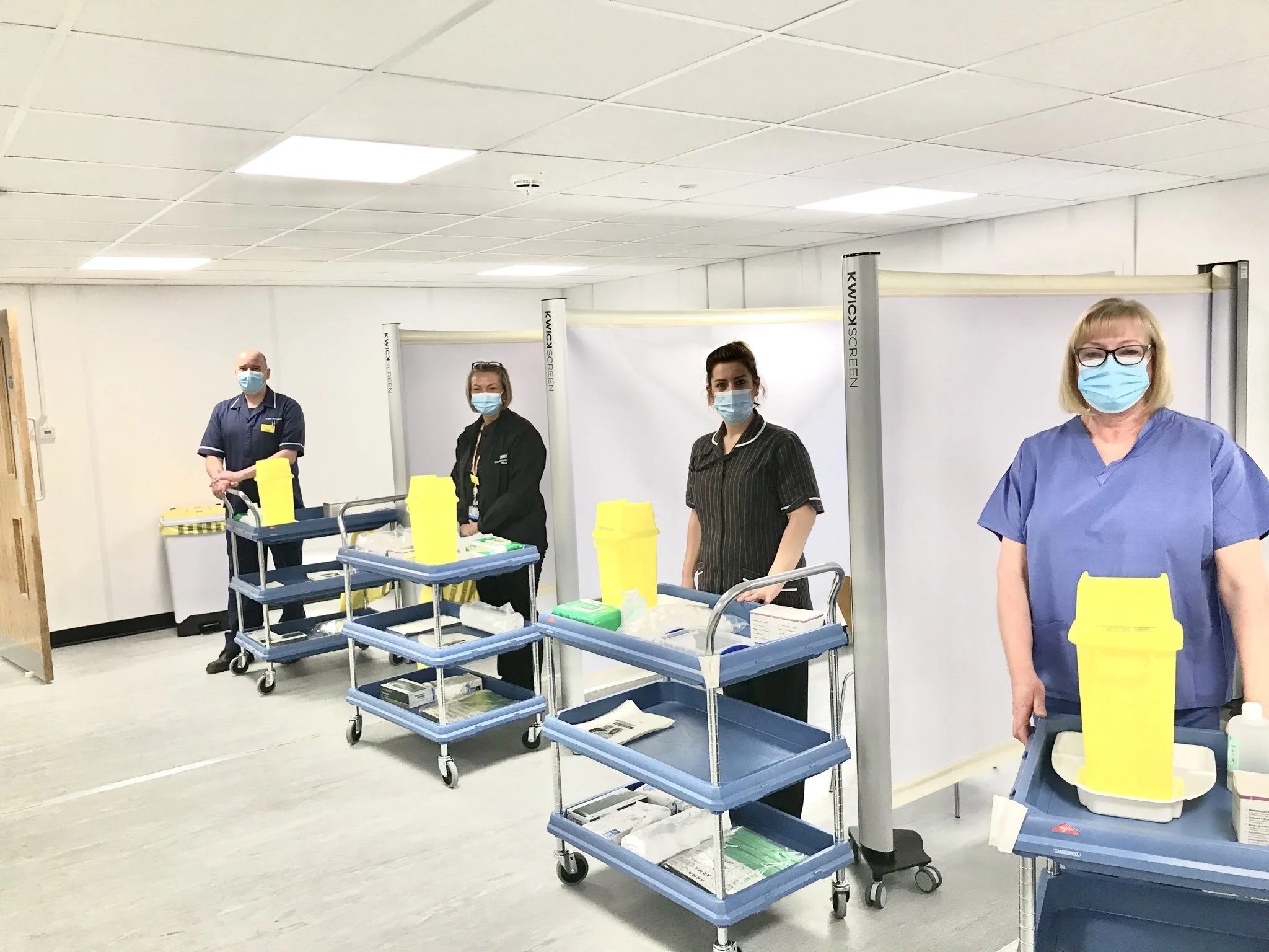 KwickScreen for Vaccination & Blood Donation | Flexible Pop-Up Solutions — KwickScreen I Making ...