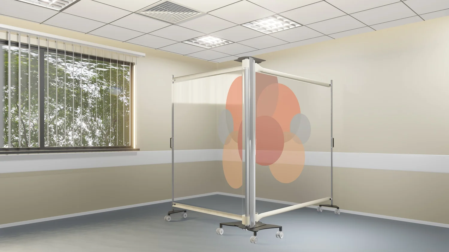 KwickScreen Duo | Dual Retractable Privacy Screen for Hospitals ...