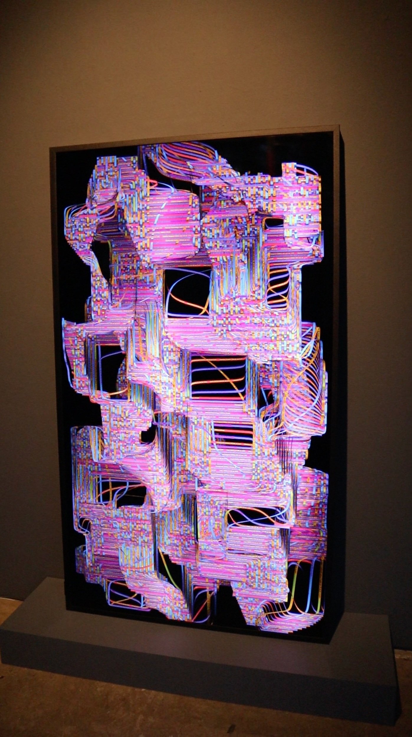 Exhibition review: Pixelweaver by Daniel Canogar at Bitforms Gallery — DIGITAL ARTS BLOG