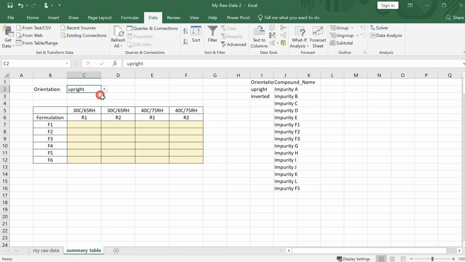 How to create a dropdown list | Excel in Science