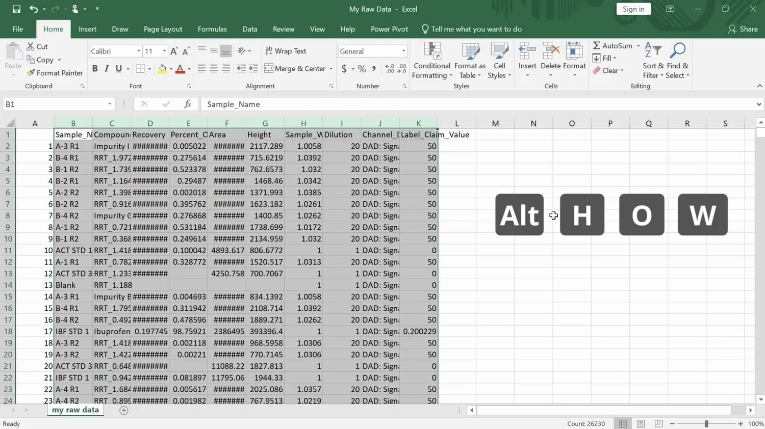 How to adjust column widths automatically in Excel | Excel in Science | Excel in Science