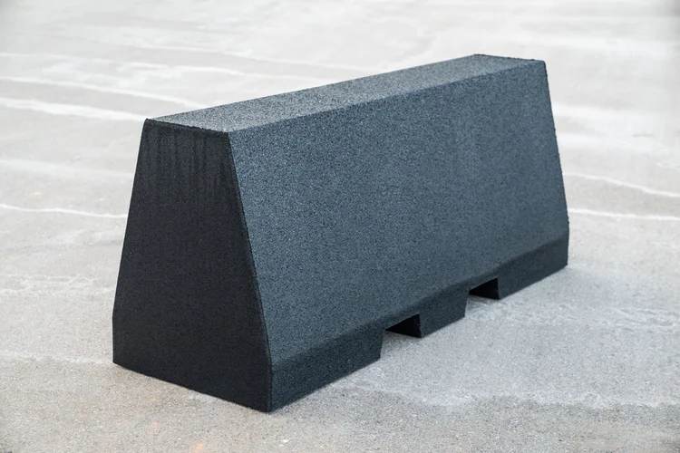 Sustainable barriers made from recycled waste tires with 95% less ...