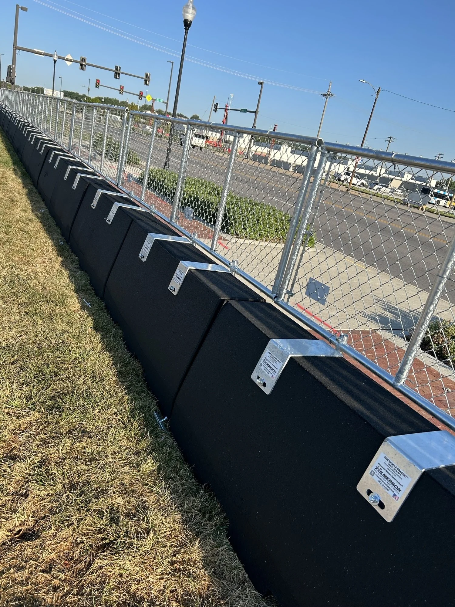 Recycled rubber barriers are better than concrete barriers.