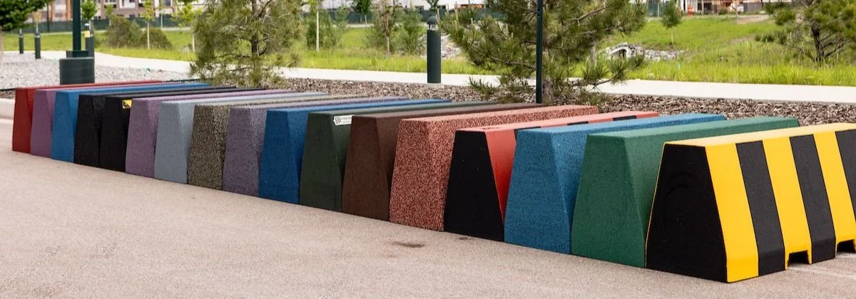 Sustainable barriers made from recycled waste tires with 95% less ...