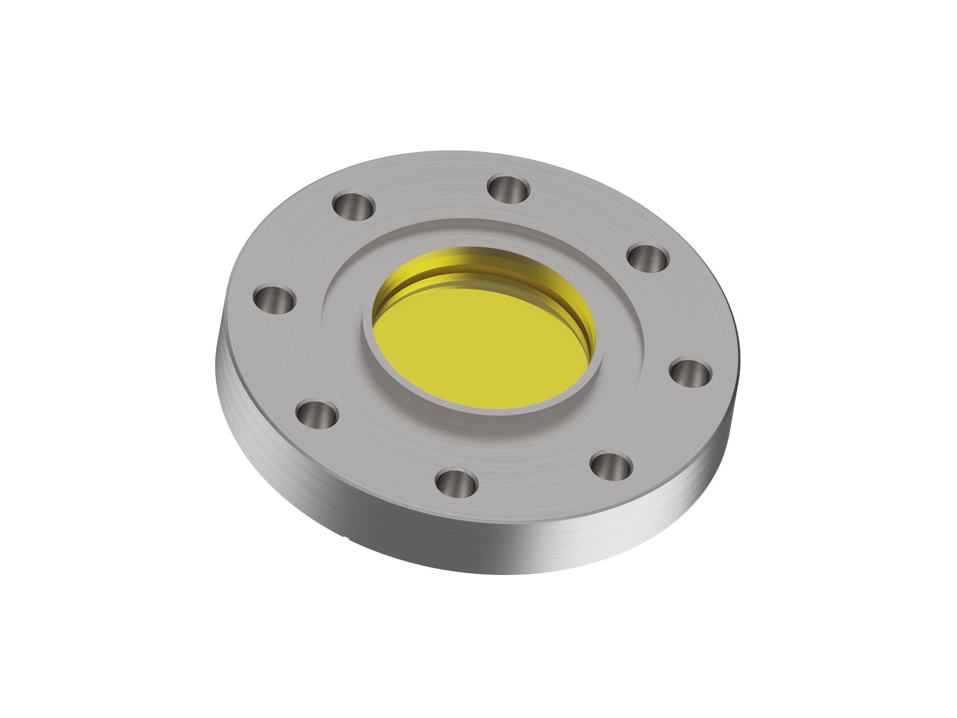 Zinc Selenide IR Grade UHV Viewport on a 304ss 4.50 Conflat Flange ...
