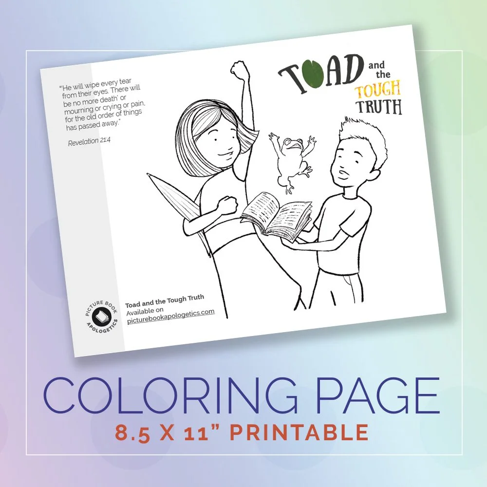 Coloring Page & Memory Verse Bundle — Picture Book Apologetics