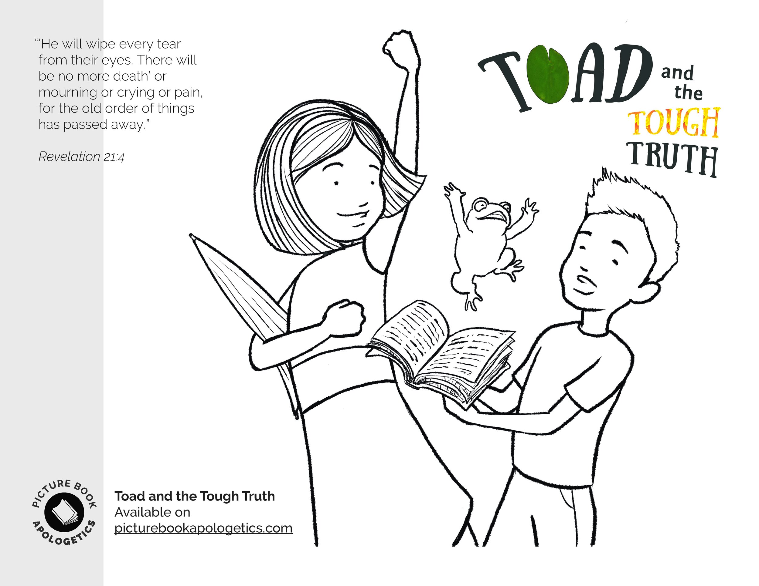 Coloring Page & Memory Verse Bundle — Picture Book Apologetics