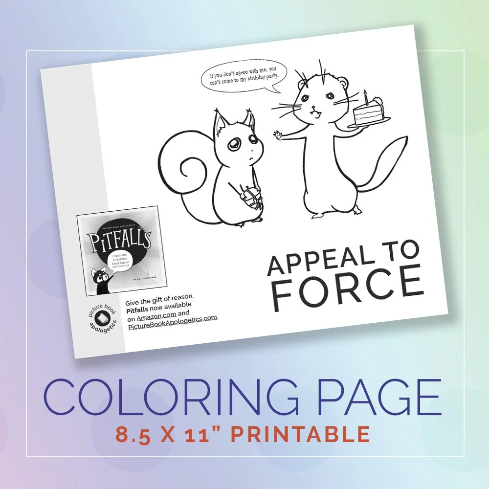 Coloring Page & Memory Verse Bundle — Picture Book Apologetics