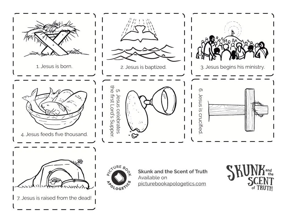 Coloring Page & Memory Verse Bundle — Picture Book Apologetics
