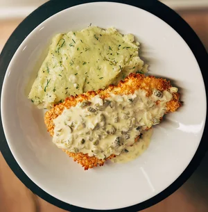 Chicken Cutlets with Cornichon Cream Sauce — Cooking Convos