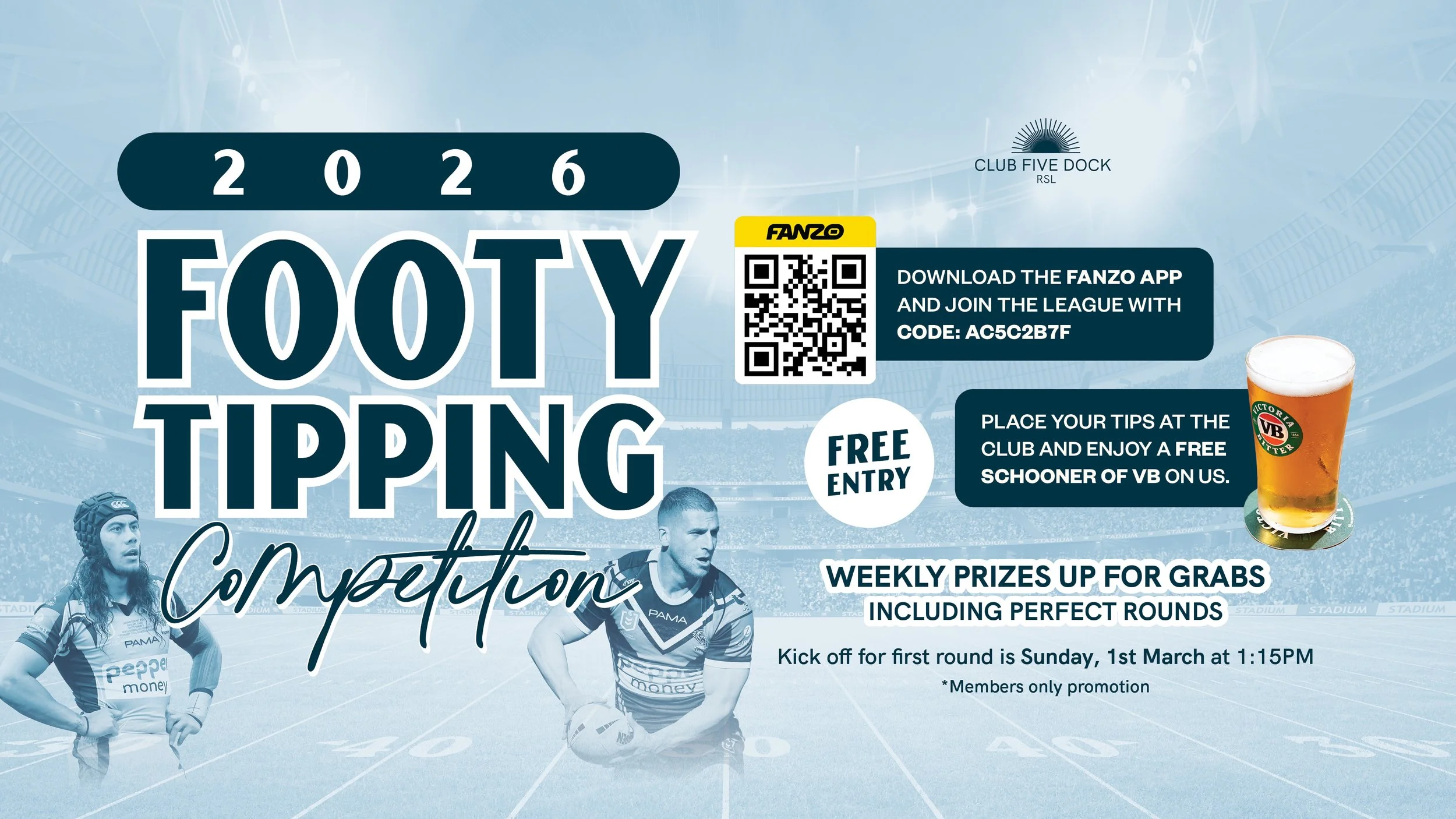 Footy Tipping Competition — Club Five Dock RSL