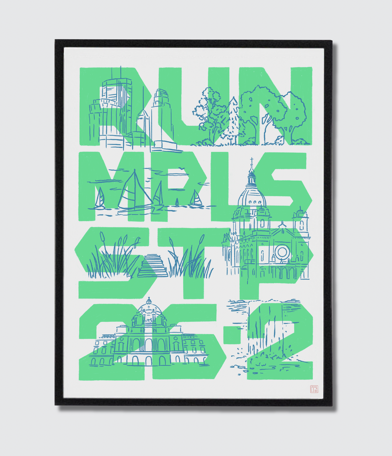 Twin Cities Marathon Posters — That's Goodness Design | design ...