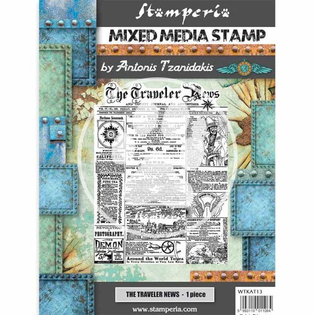 Stamperia - Alphabet - HD Natural Rubber Stamp 14 x 18cm - WTKCC159 ...