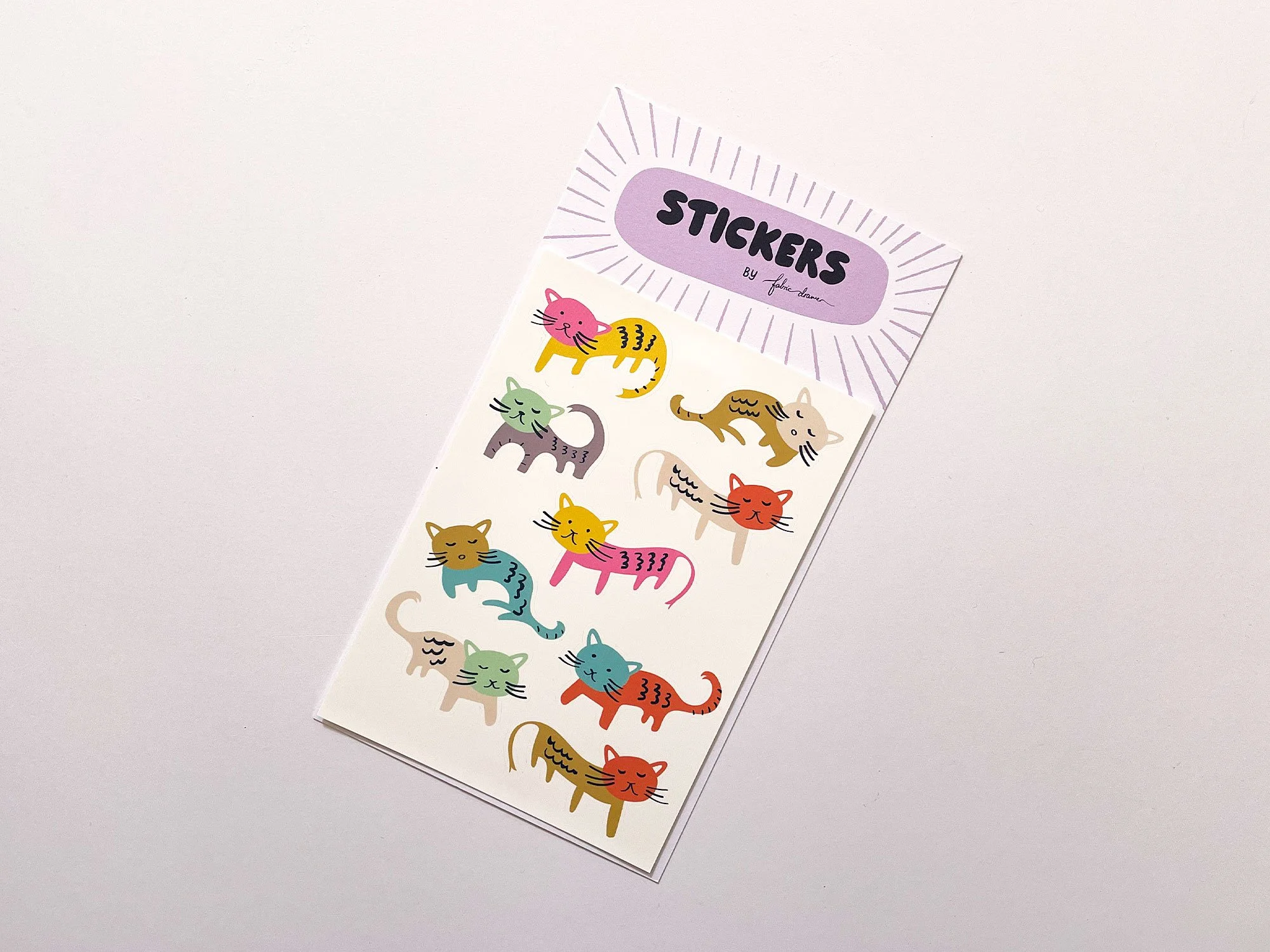 Sticker Sheets: Cats — Fabric Drawer - Patterned goods by Melbourne ...
