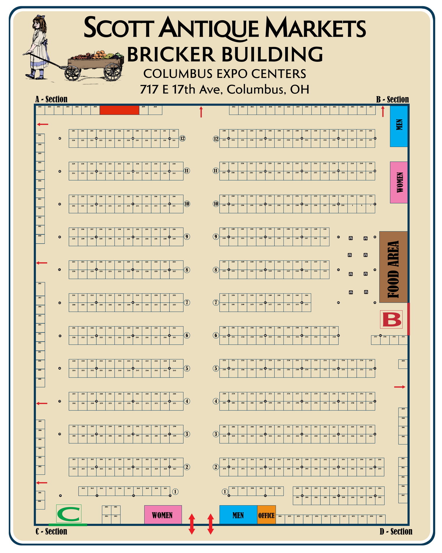 Ohio Show Map | Discover Ohio Show Details Now — SCOTT ANTIQUE MARKETS