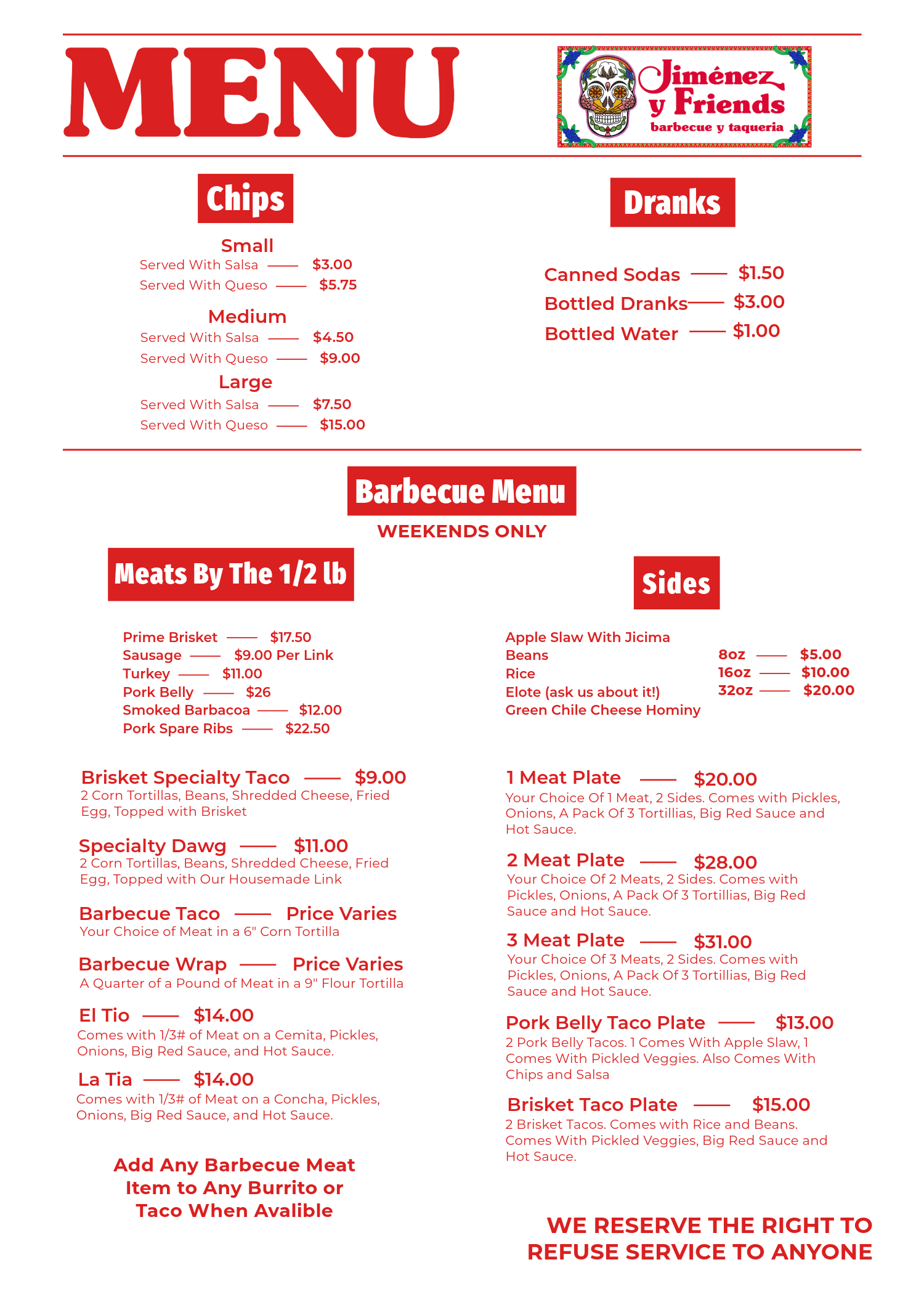 Jimenez y Friends Barbecue y Taqueria | Enjoy Authentic Flavors—Visit Today