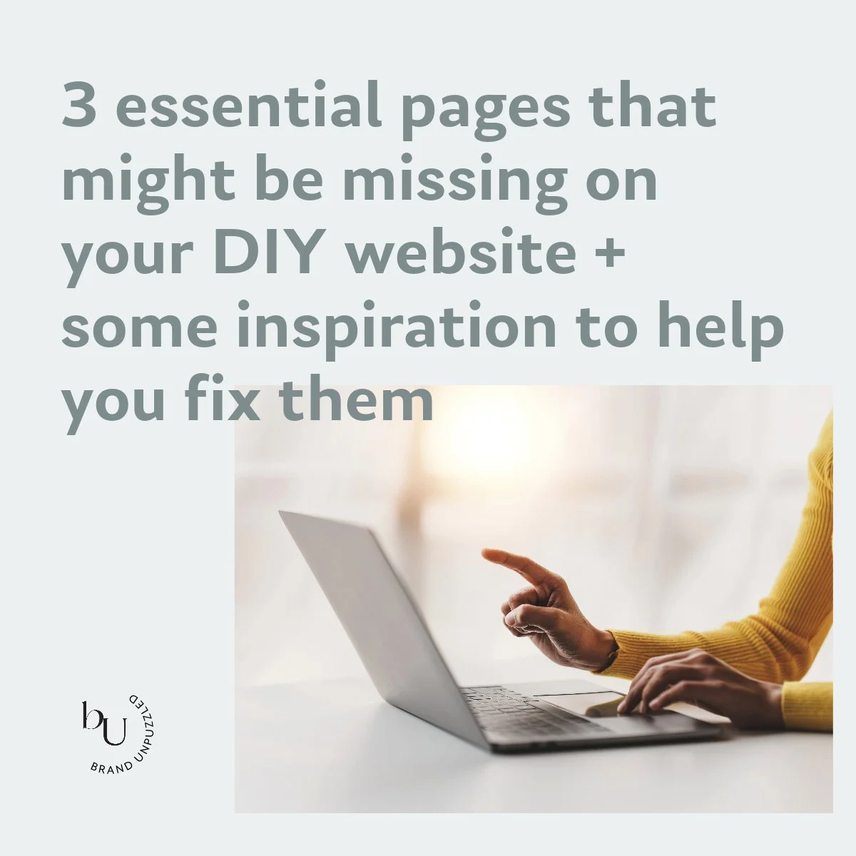 Top pages missing from your DIY website