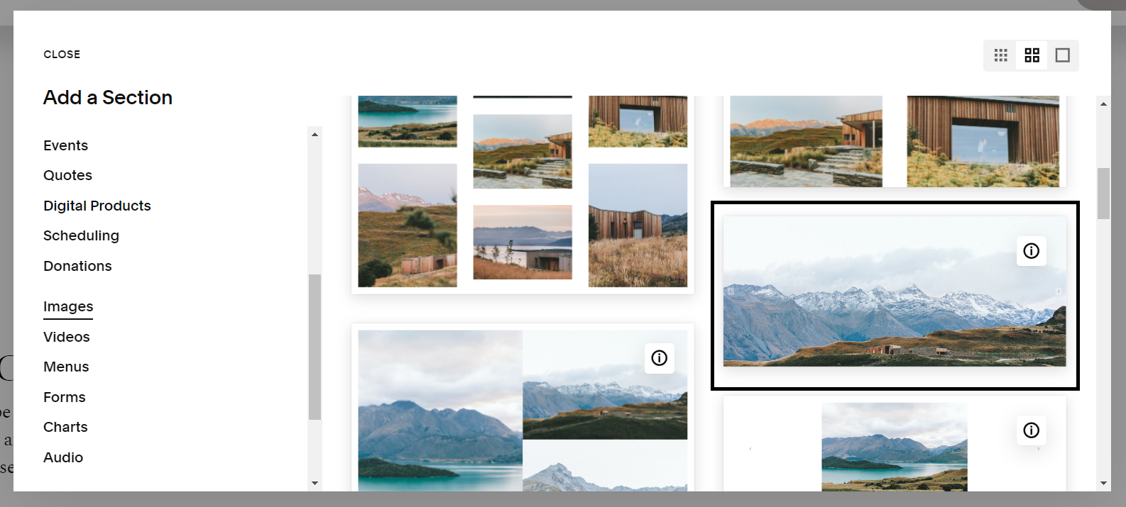 Create a full bleed slide show banner with transparent header in Squarespace 7.1