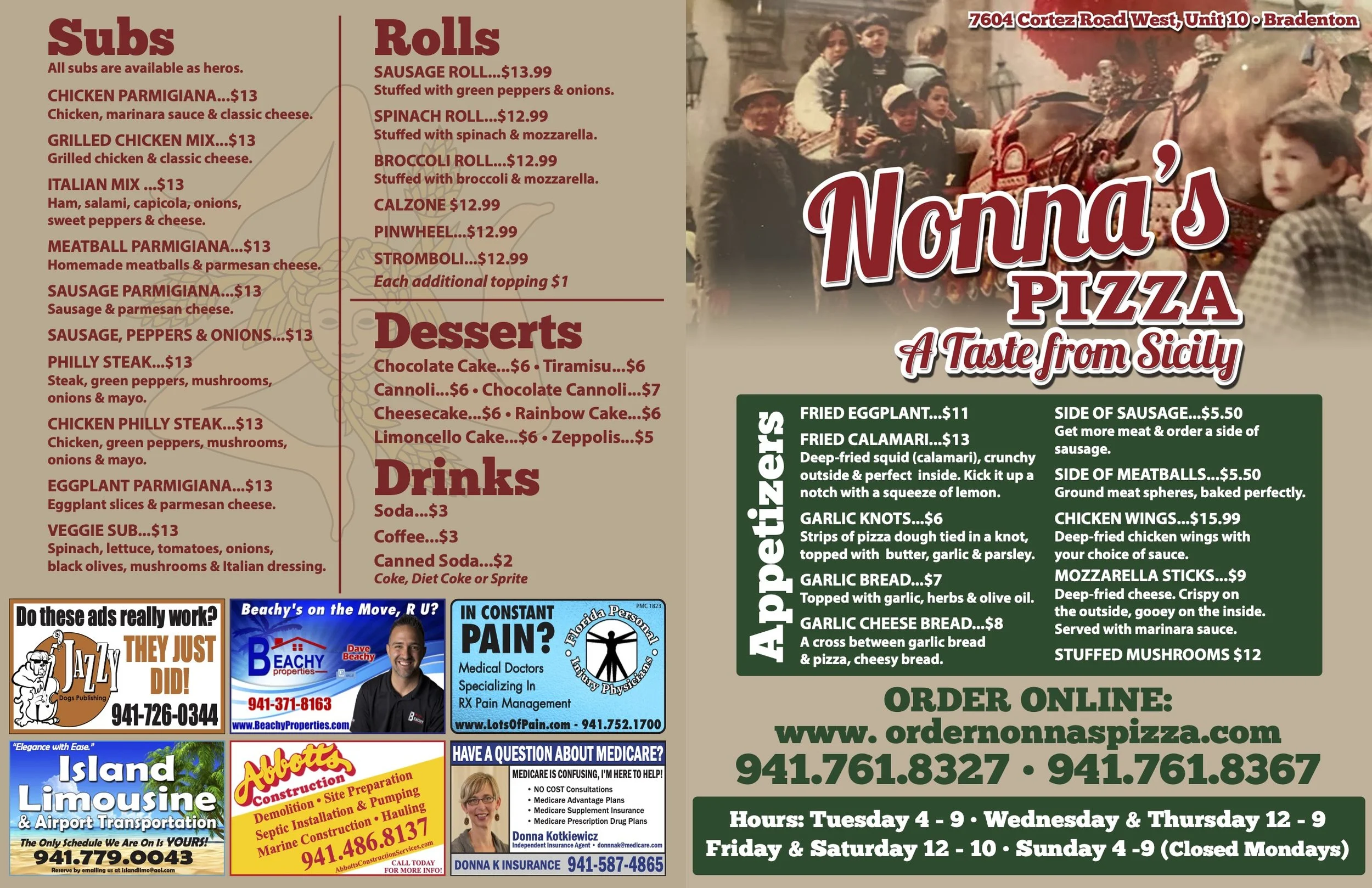 Menus & Placemats — Jazzy Dogs Publishing