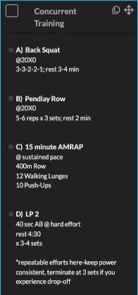 How to Use Daily Concurrent Training — CoachRx